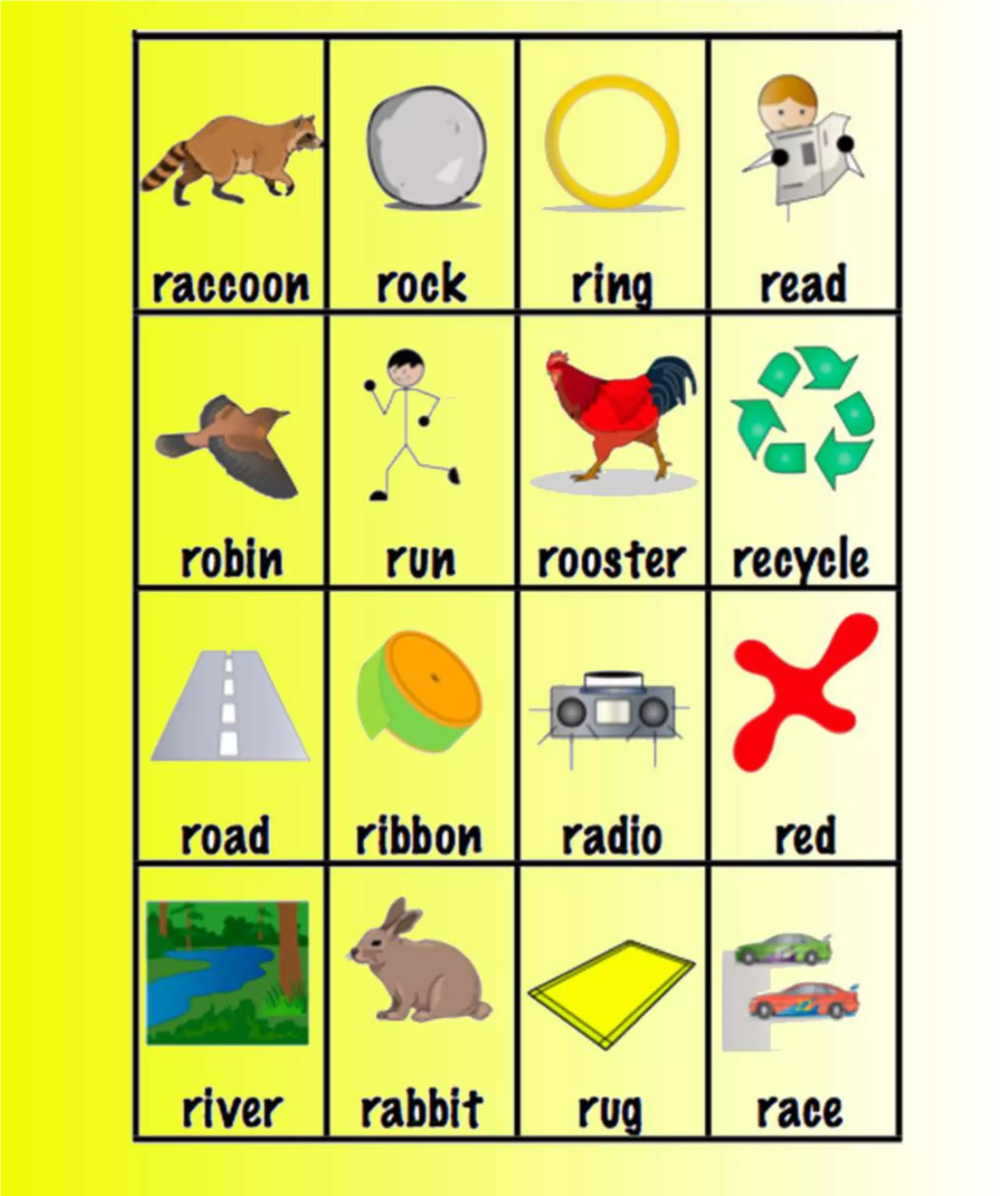 Flashcards and posters R r | PPT