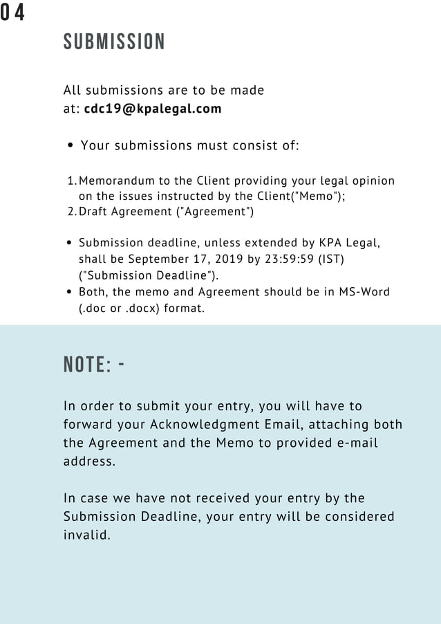 Contract Drafting Competition 2019 | PDF