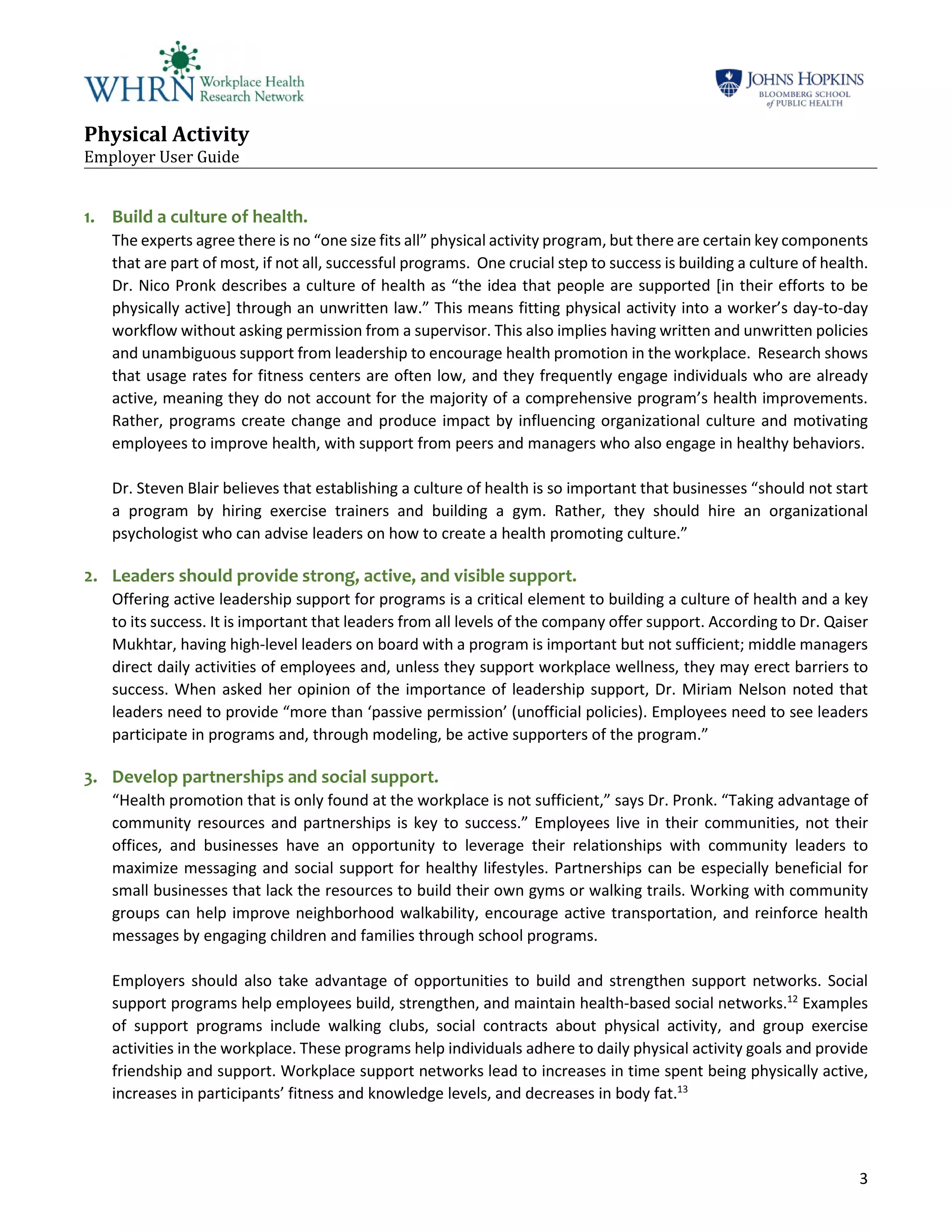 Cdc physical activity employer guide | PDF