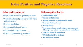 CDC-XM / Complement dependent cytotoxicity -crossmatch | PPTX