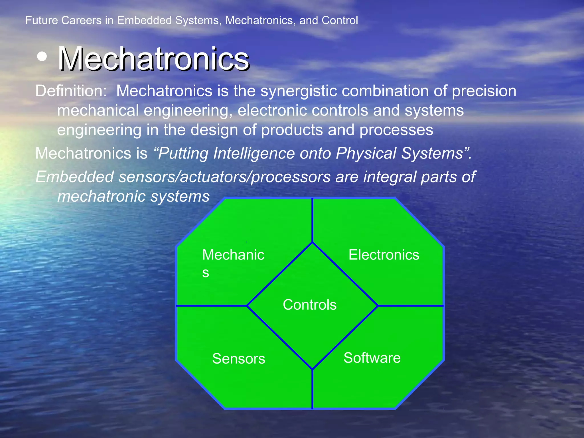 Mechatronics, Embedded System, | PPT