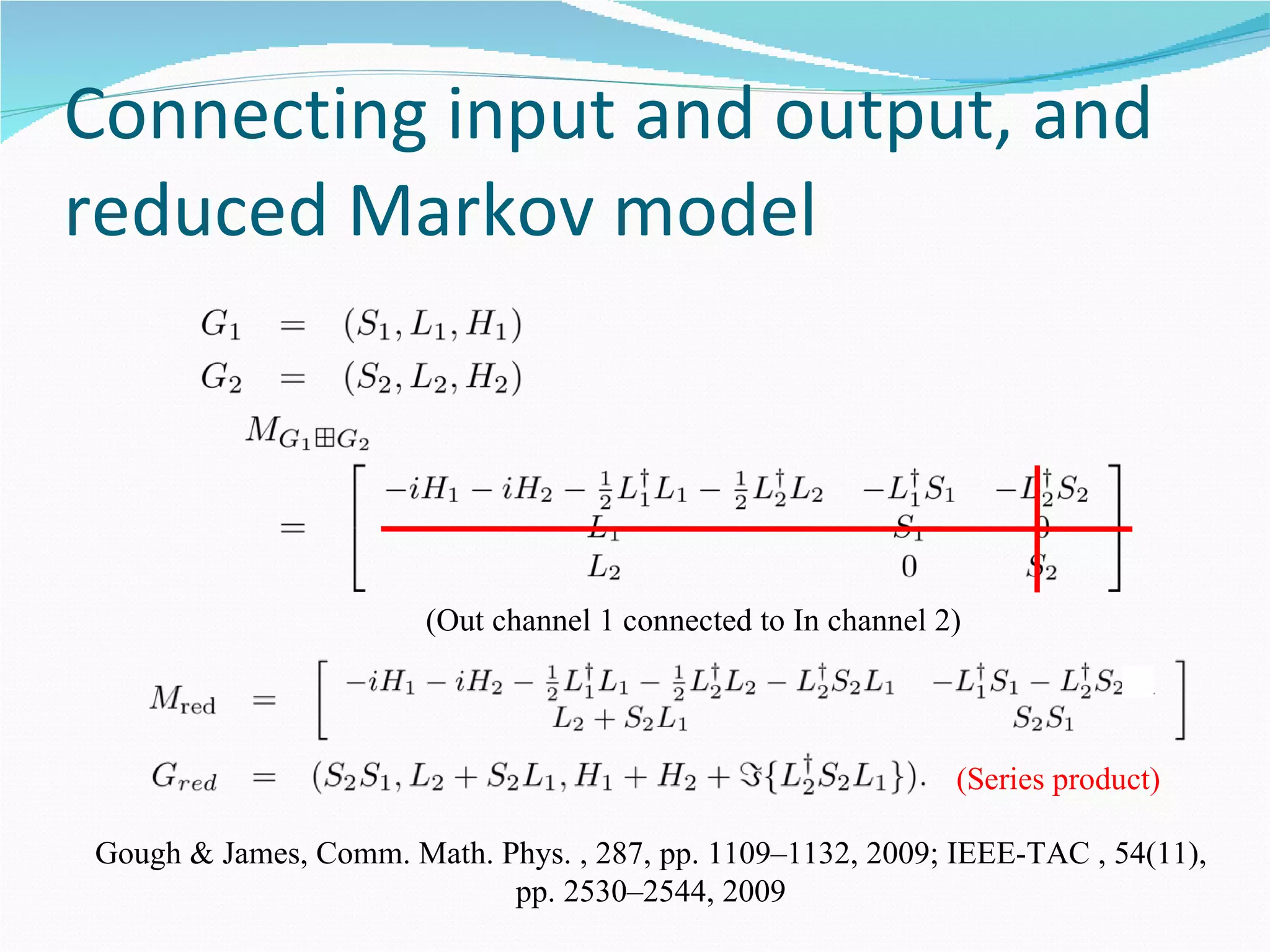 Synthesis of linear quantum stochastic systems via quantum feedback networks | PPT