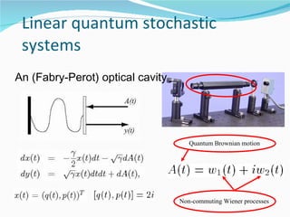Synthesis of linear quantum stochastic systems via quantum feedback networks | PPT