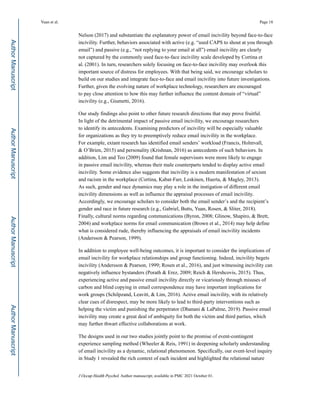 Cyber Incivility and its impact | PDF