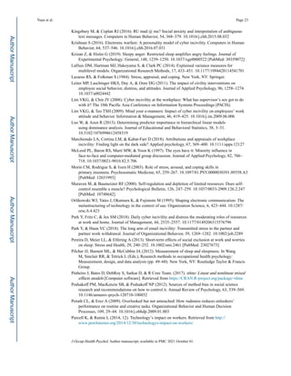 Cyber Incivility and its impact | PDF