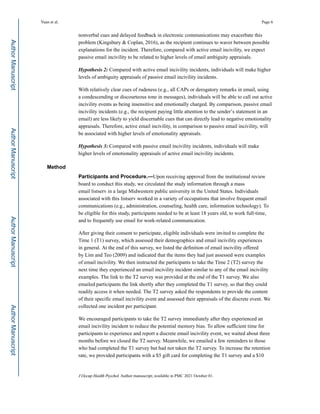 Cyber Incivility and its impact | PDF