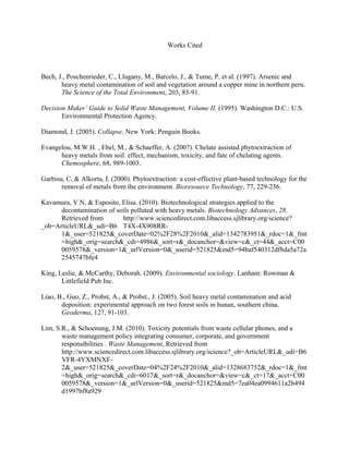 Heavy Metal Soil Contamination Analysis | DOC