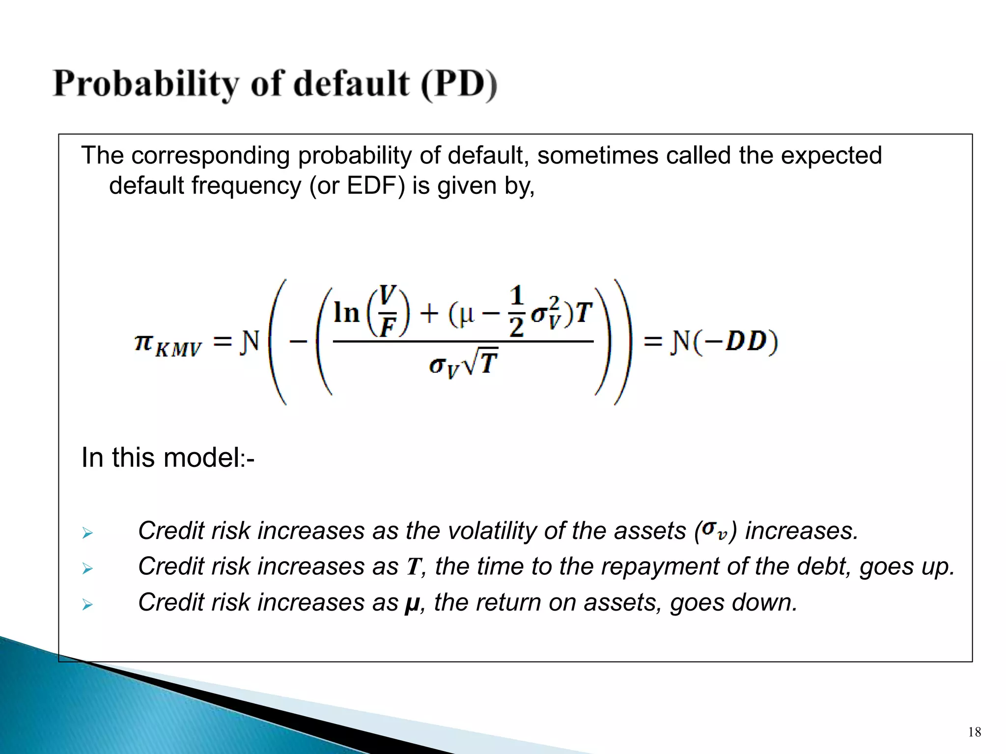 Credit Risk- Prob. of Default | PPTX