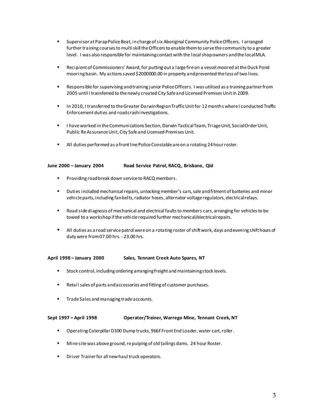 Troy Cramp - CV | DOCX | Commercial Trucks | Auto Body Styles