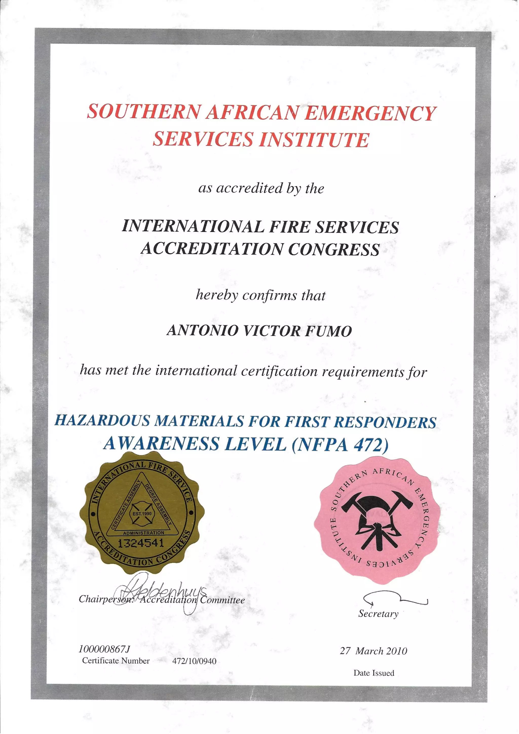Professional Firefighter | PDF