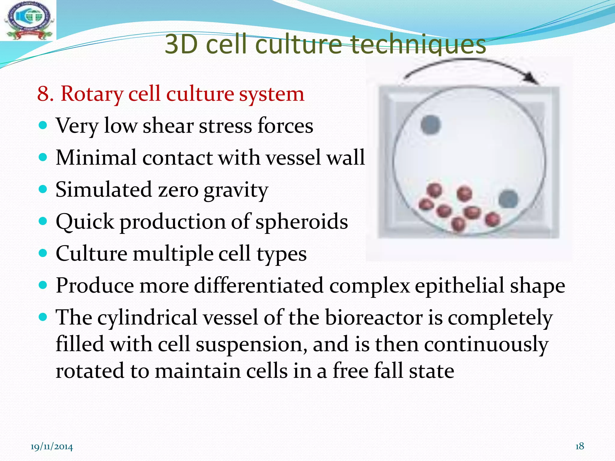 3D cell culture techniques for the tumor models | PPTX