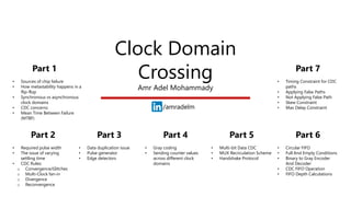Clock Domain Crossing All Parts Combined.pdf | Data Storage and Warehousing | Computing