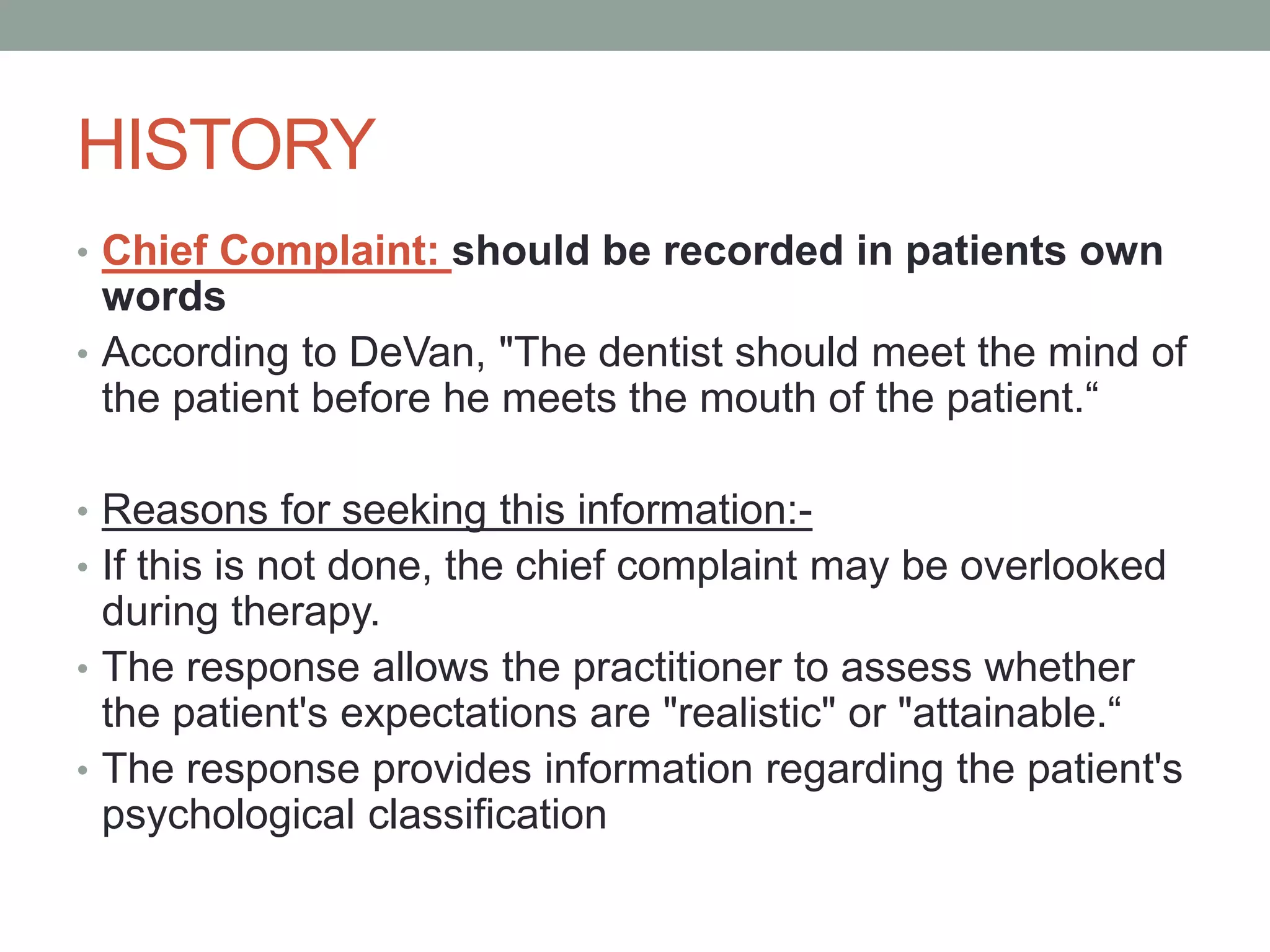 Complete denture case history | PPTX