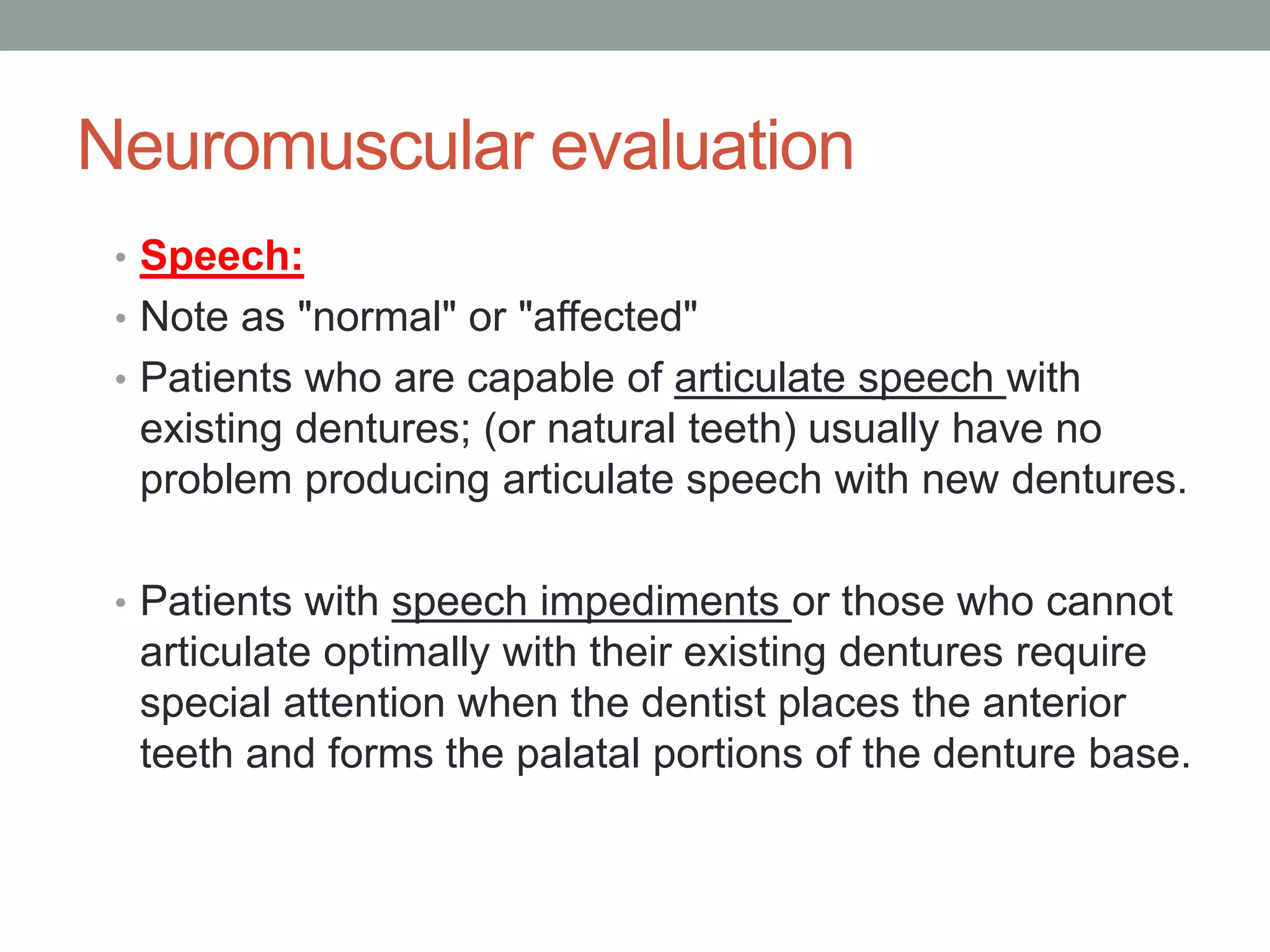 Complete denture case history | PPTX