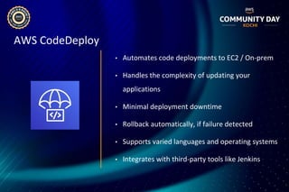 ACDKOCHI19 - CI / CD using AWS Developer Tools | PPTX