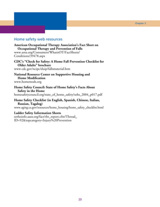 Cdc Home Falls Prevention Checklist