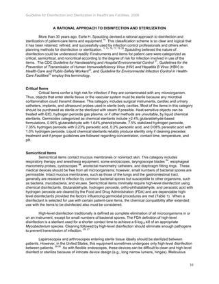 Cdc guideline for disinfection and sterilization in healthcare ...