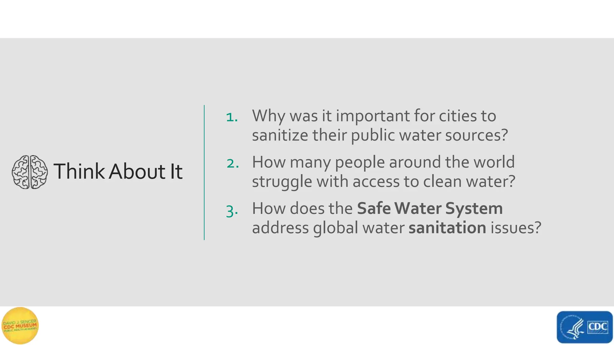 Making water safe slide presentation by CDC | PPTX