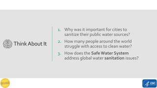 Making water safe slide presentation by CDC | PPTX