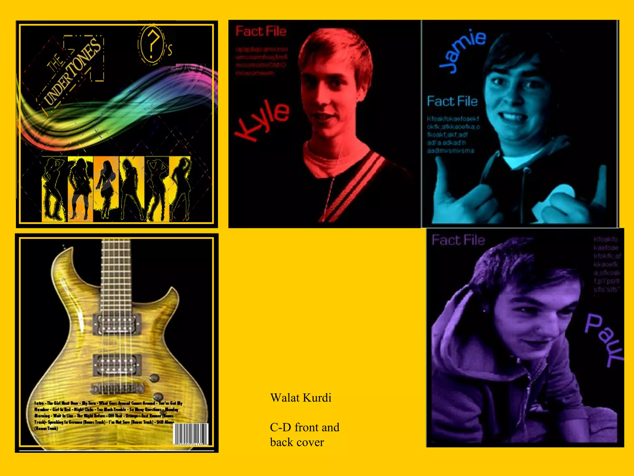 UNDERTONES CD album cover by Walat Kurdi | PPT