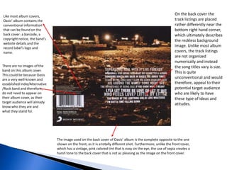 Cd Covers Analysis | PPTX | Album-oriented Rock | Rock Music