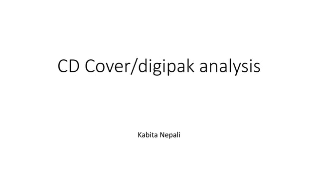 Digipak analysis | PPT