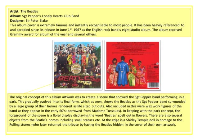 CD Cover Analysis | PPT