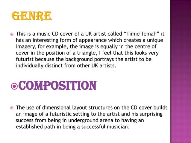 Cd cover analysis 2 | PPTX