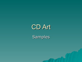 Cd cover art | PPT