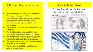 Cd cover brief and ideas | PPTX