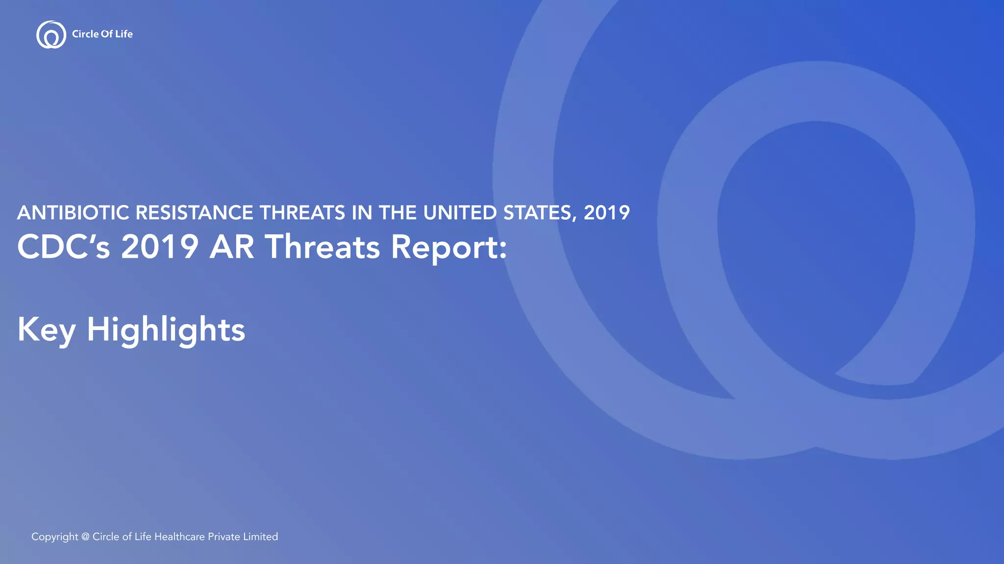 CDC AR Threats Report'2019 - Key Highlights | PDF | Infectious Diseases ...