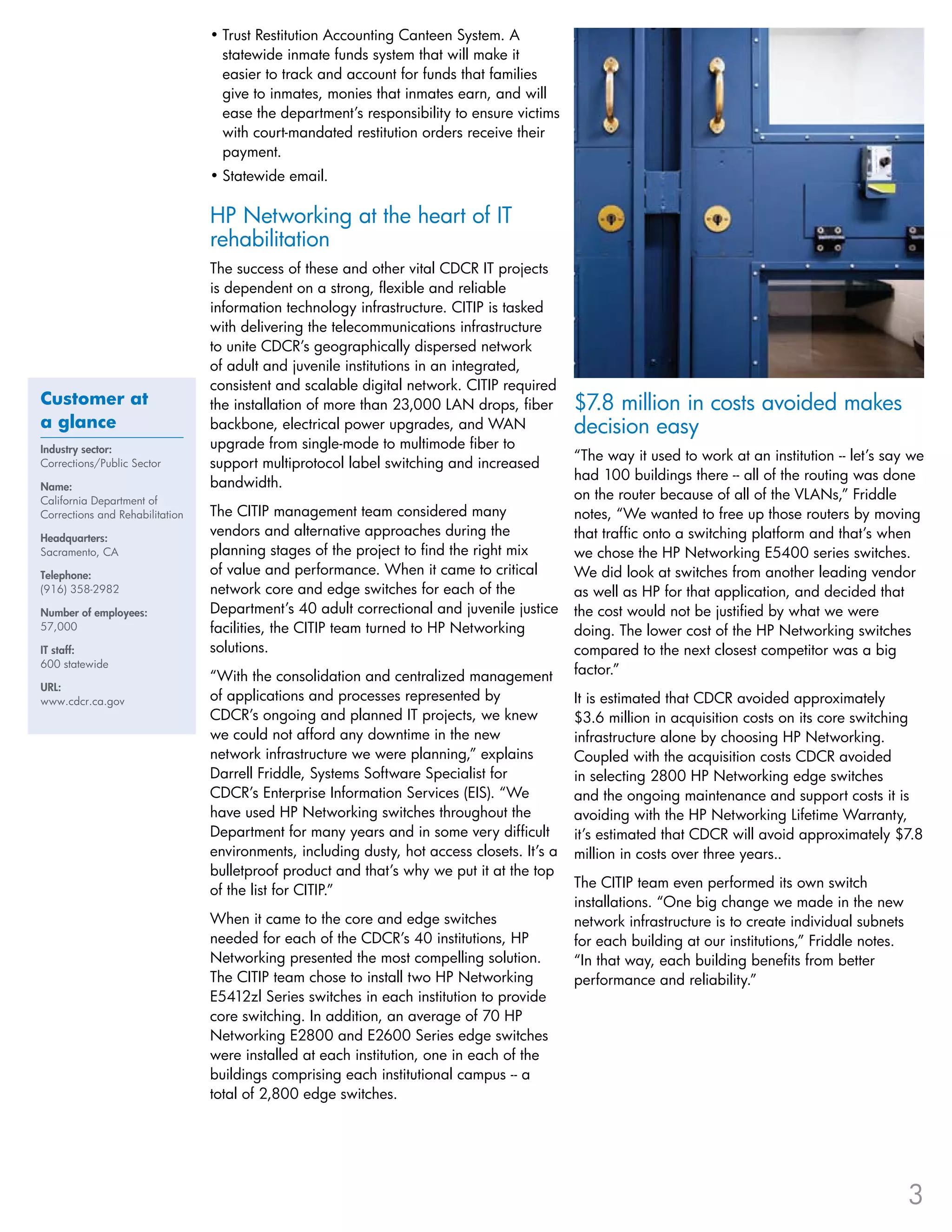 Cdcr hp networking | PDF