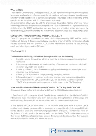 CDCS (Certified Documentary Credit Specialist) | PDF