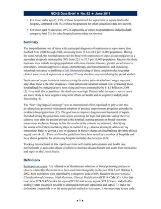 CDC Sepsis Brief 2011 | PDF | Infectious Diseases | Diseases and Conditions