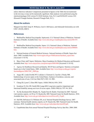 CDC Sepsis Brief 2011 | PDF | Infectious Diseases | Diseases and Conditions