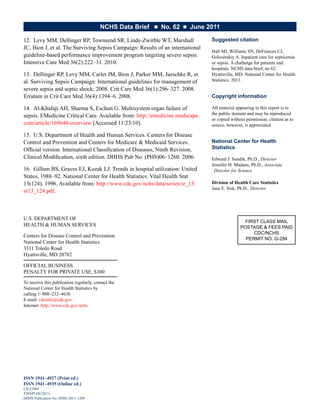 CDC Sepsis Brief 2011 | PDF | Infectious Diseases | Diseases and Conditions
