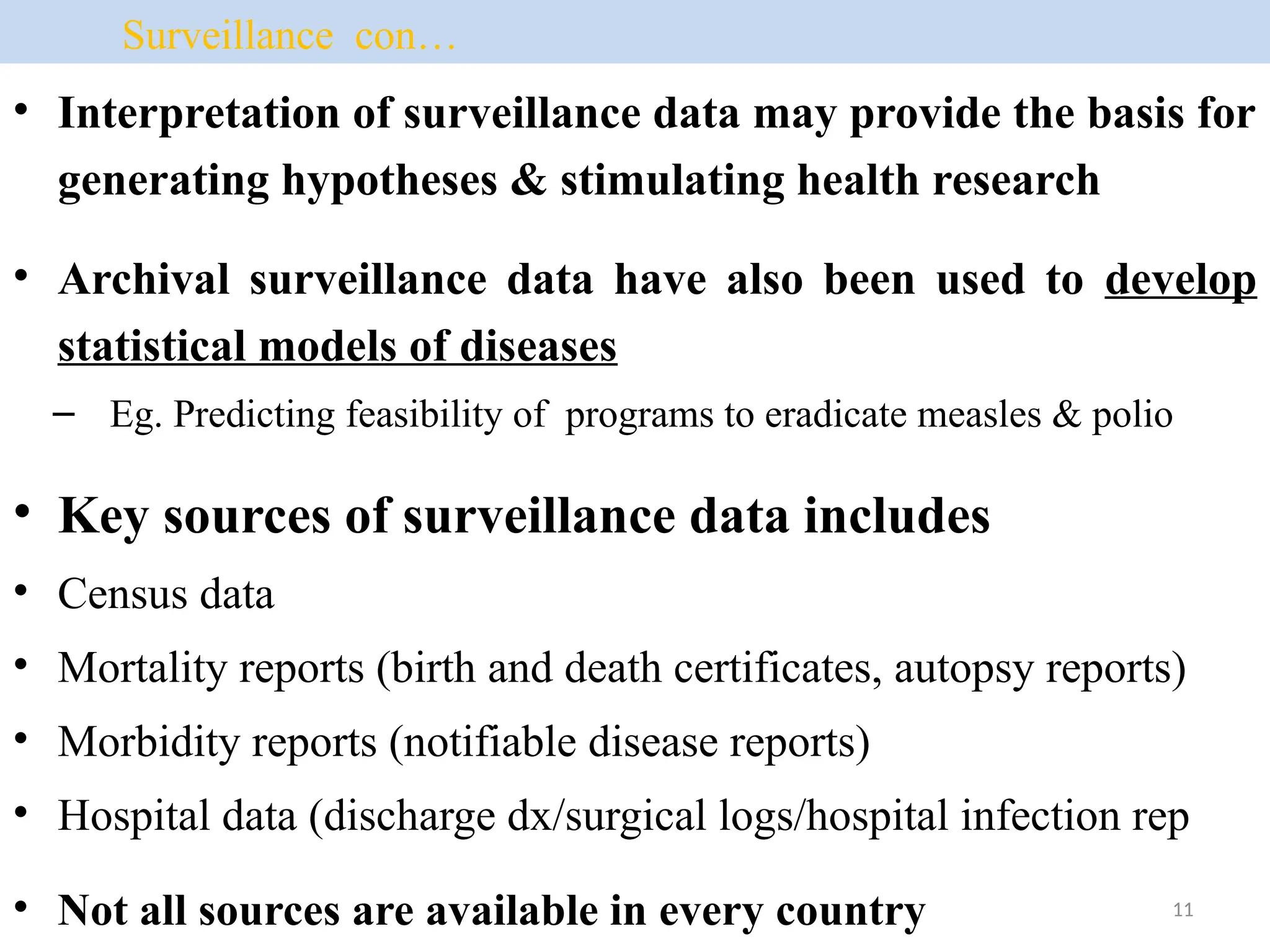 cdc Unit 4 Disease Surveillance.pptx For | PPTX