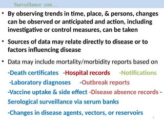 cdc Unit 4 Disease Surveillance.pptx For | PPTX