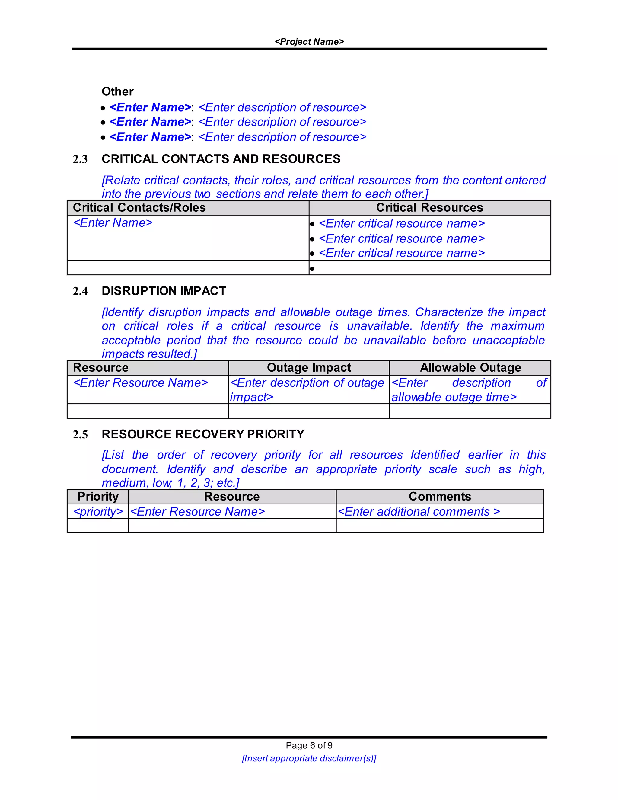 Impact Analysis Template | DOC