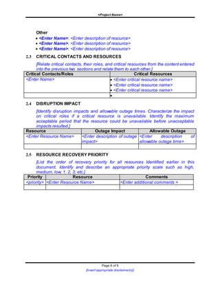 Impact Analysis Template | DOC