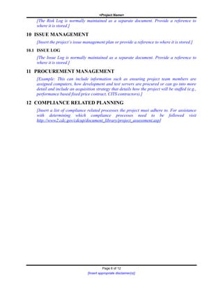 Cdc up project_management_plan_template | DOC