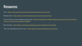 Consumer Driven Contracts for microservices | PPT