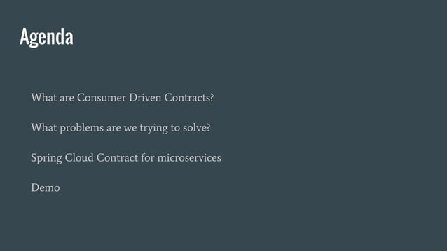 Consumer Driven Contracts for microservices | PPT