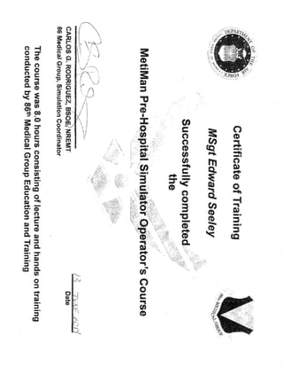 MetiMan Pre-Hospital Simulator Operator | PDF