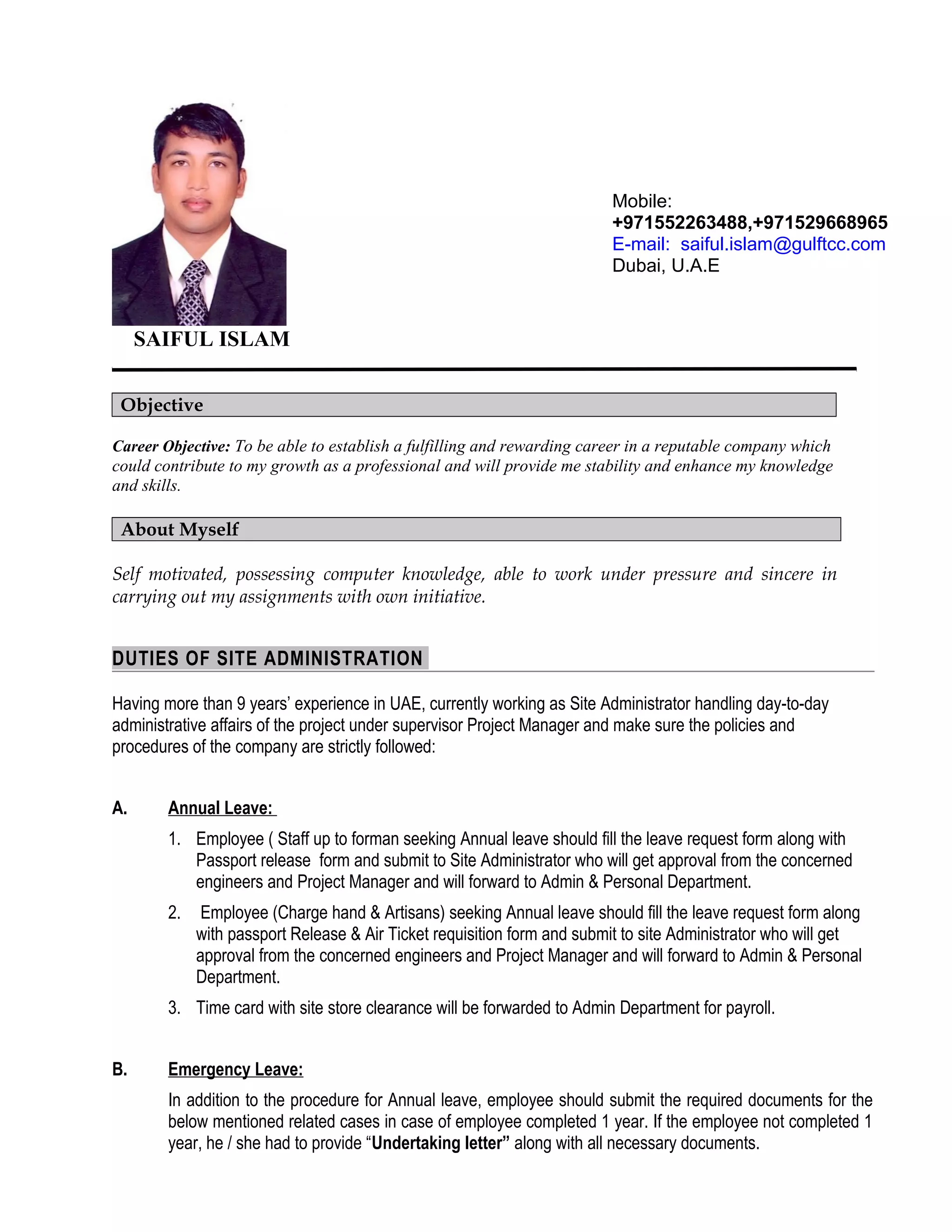 Saiful Islam-CV.DOC