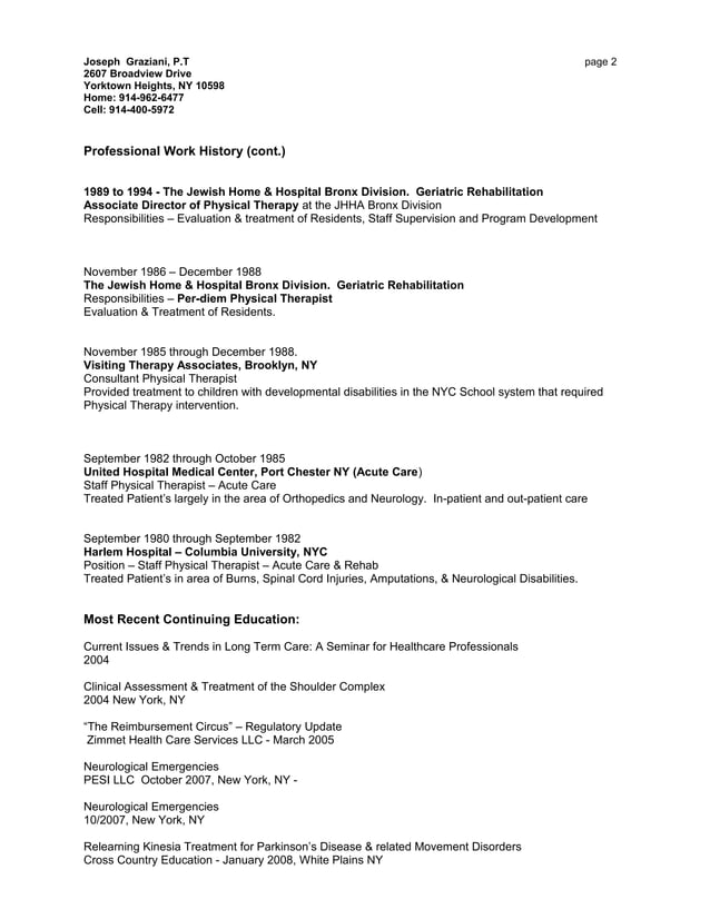Joseph_Graziani_Resume_-_Sept_2013 | PDF
