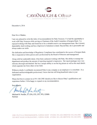 Recommendation letter from M. Pender | PDF