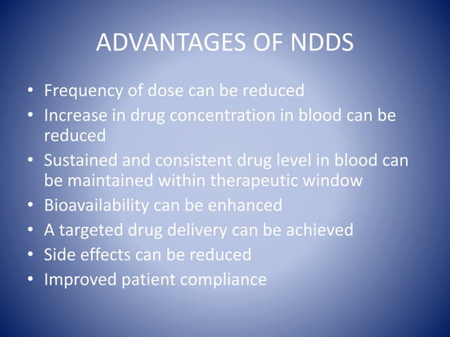 NOVEL DRUG DELIVERY SYSTEMS (NDDS) | PPTX | Lung and Respiratory Health ...