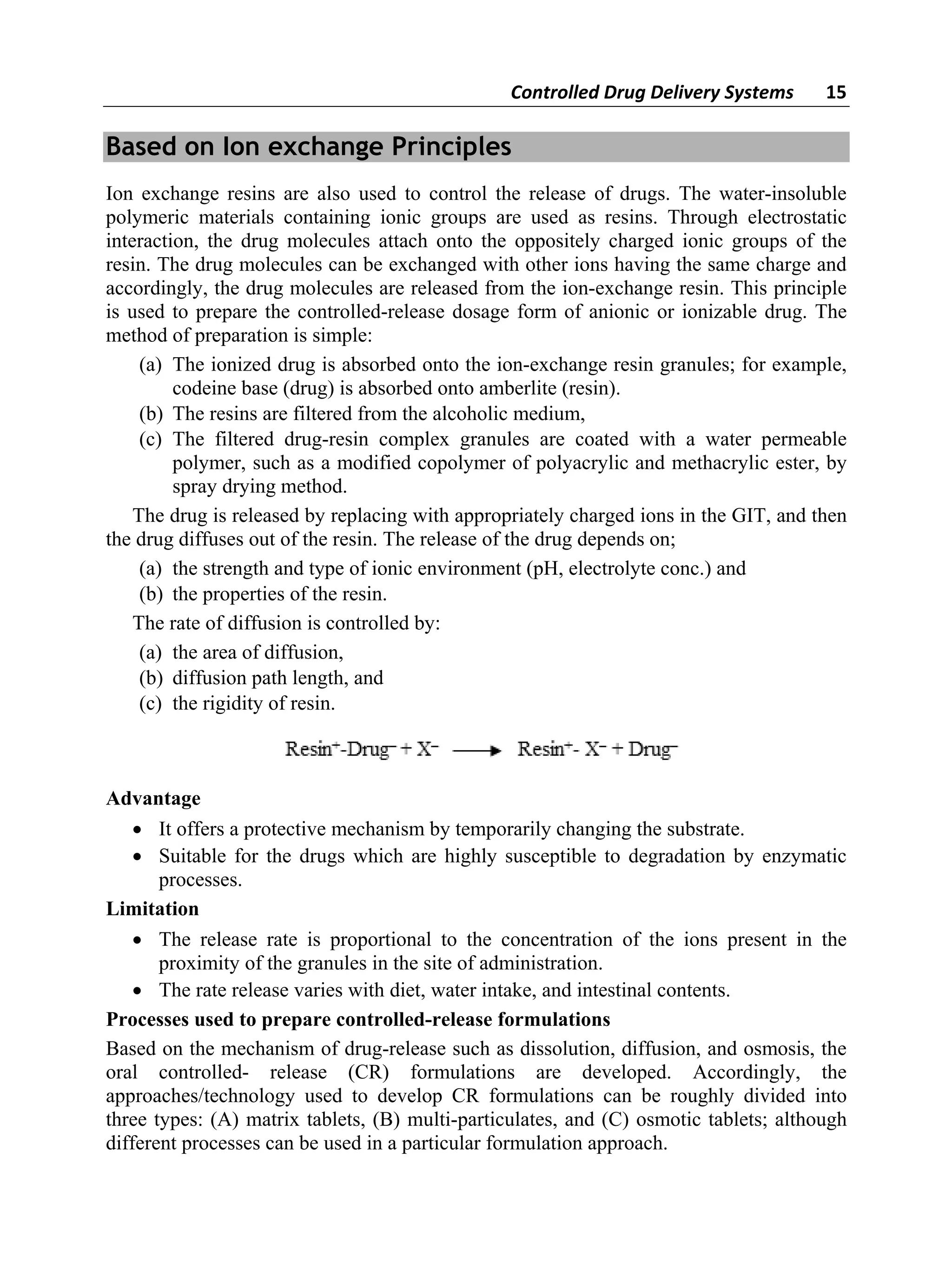 Controlled drug delivery systems for Pharmacy Students | PDF