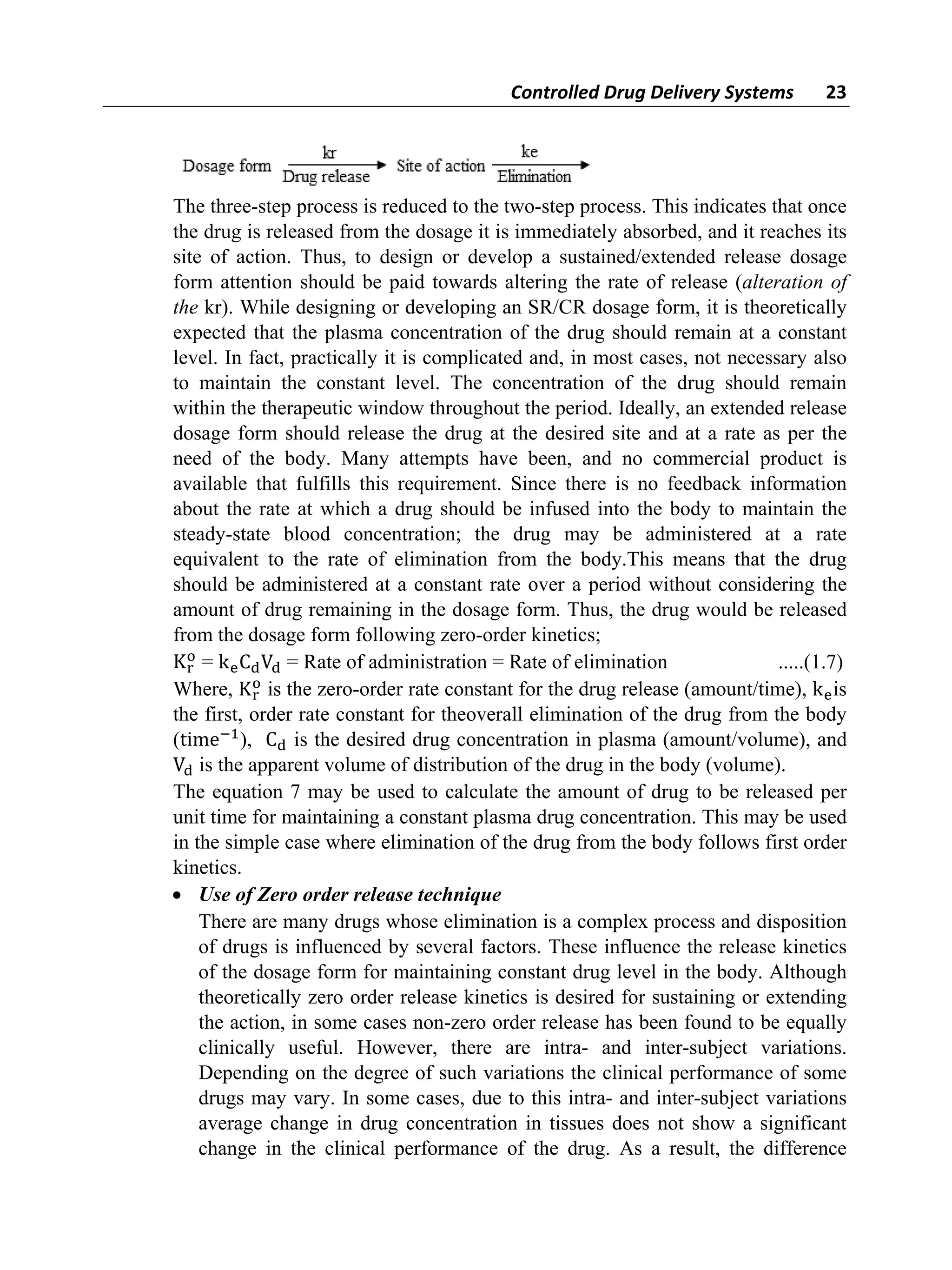 Controlled drug delivery systems for Pharmacy Students | PDF